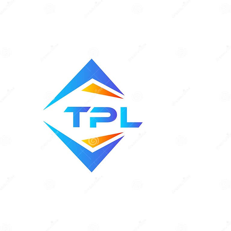 TPL Abstract Technology Logo Design on White Background. TPL Creative ...