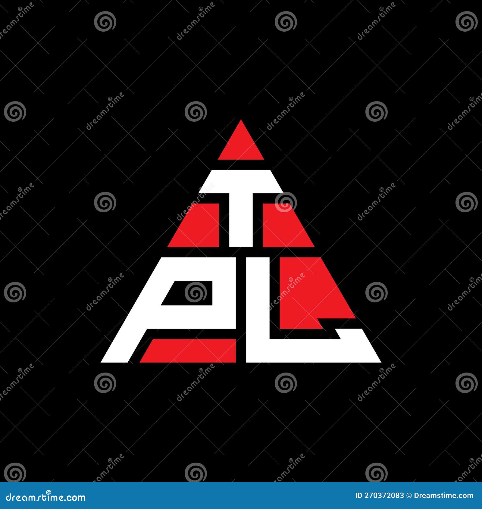 TPL Triangle Letter Logo Design with Triangle Shape. TPL Triangle Logo ...