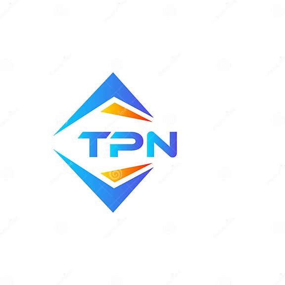 TPN Abstract Technology Logo Design on White Background. TPN Creative ...
