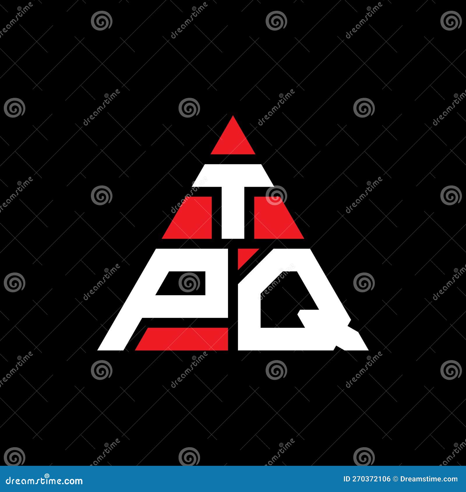 TPQ Triangle Letter Logo Design with Triangle Shape. TPQ Triangle Logo ...
