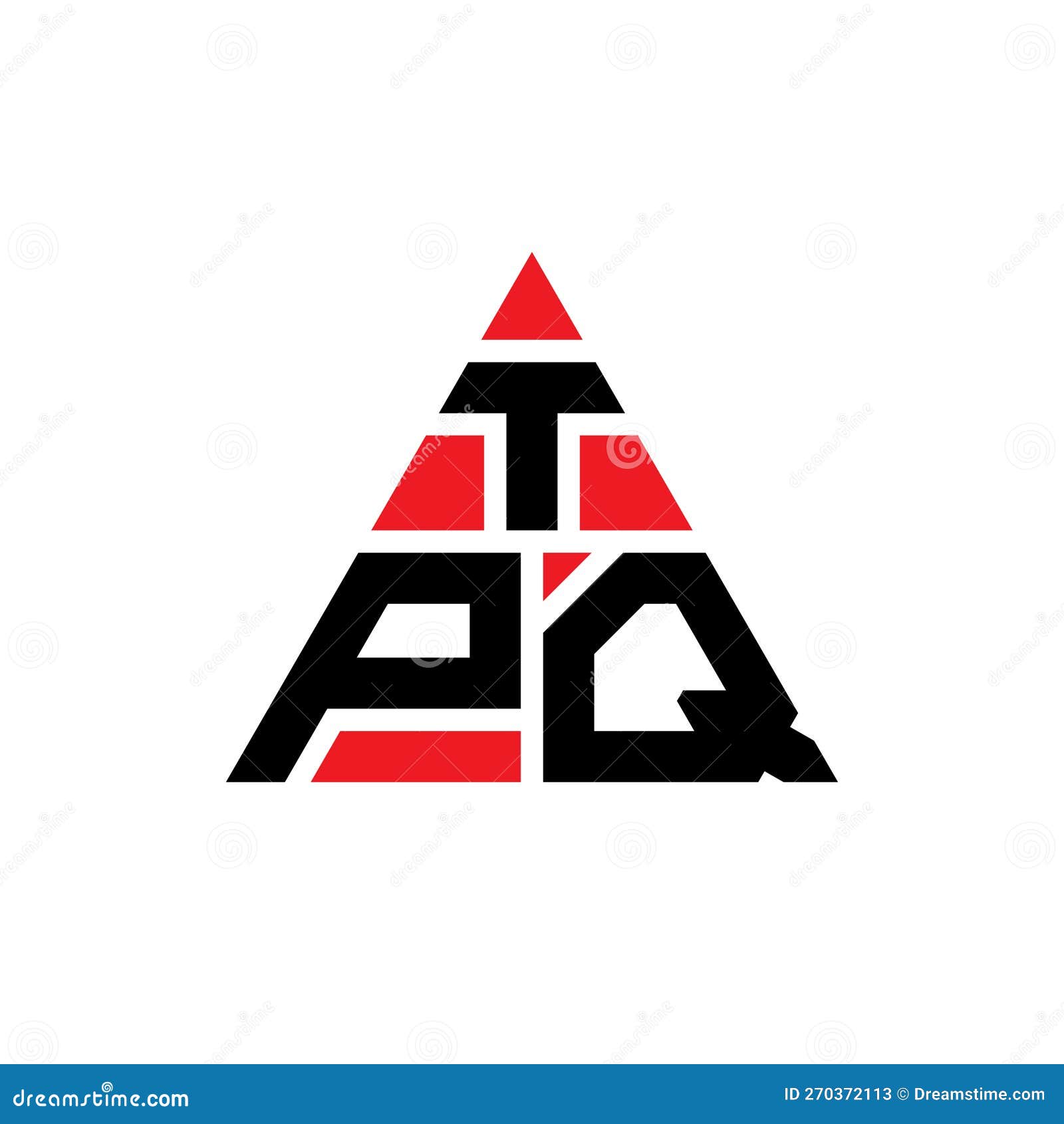 TPQ Triangle Letter Logo Design with Triangle Shape. TPQ Triangle Logo ...