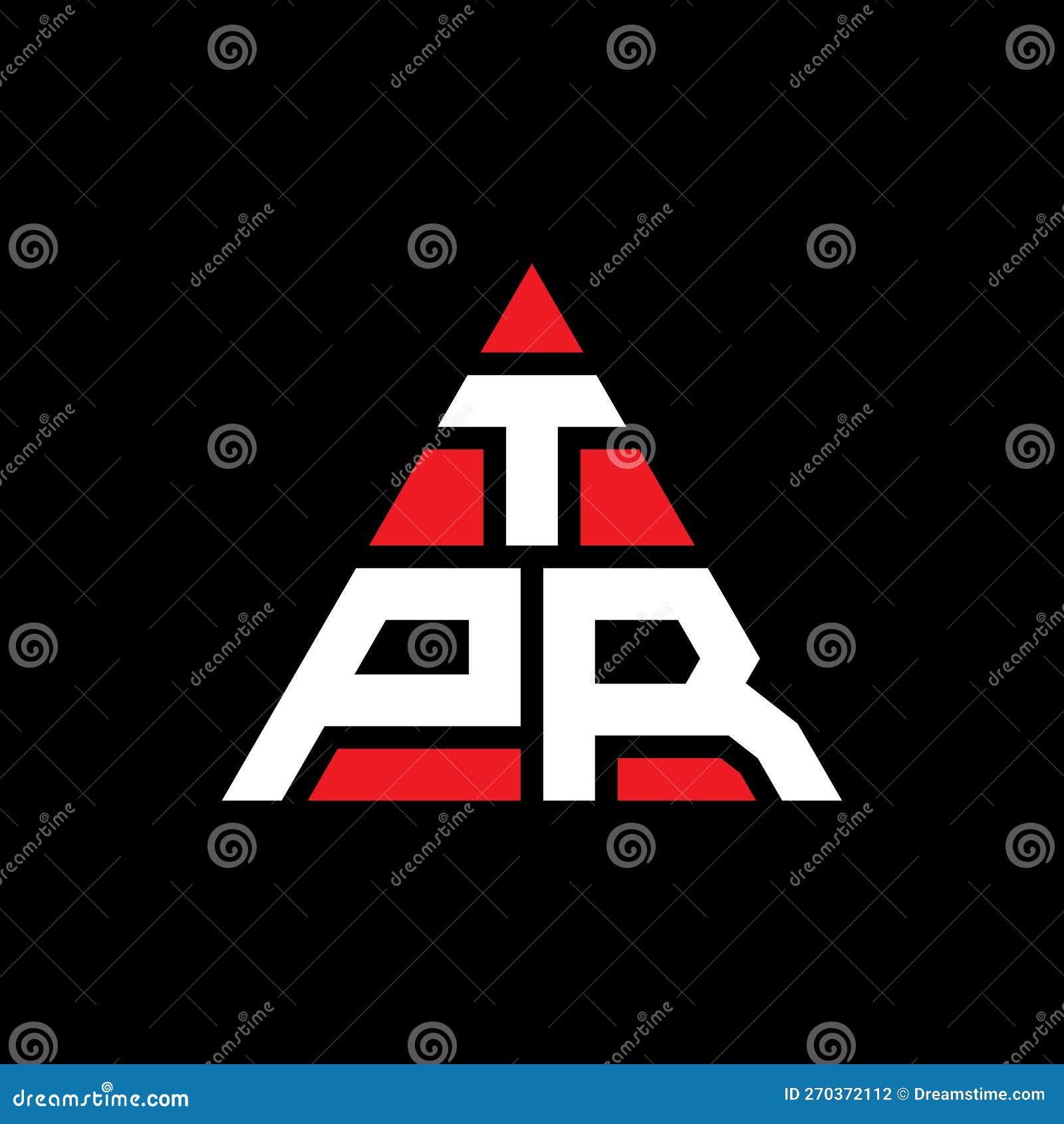 TPR Triangle Letter Logo Design with Triangle Shape. TPR Triangle Logo ...