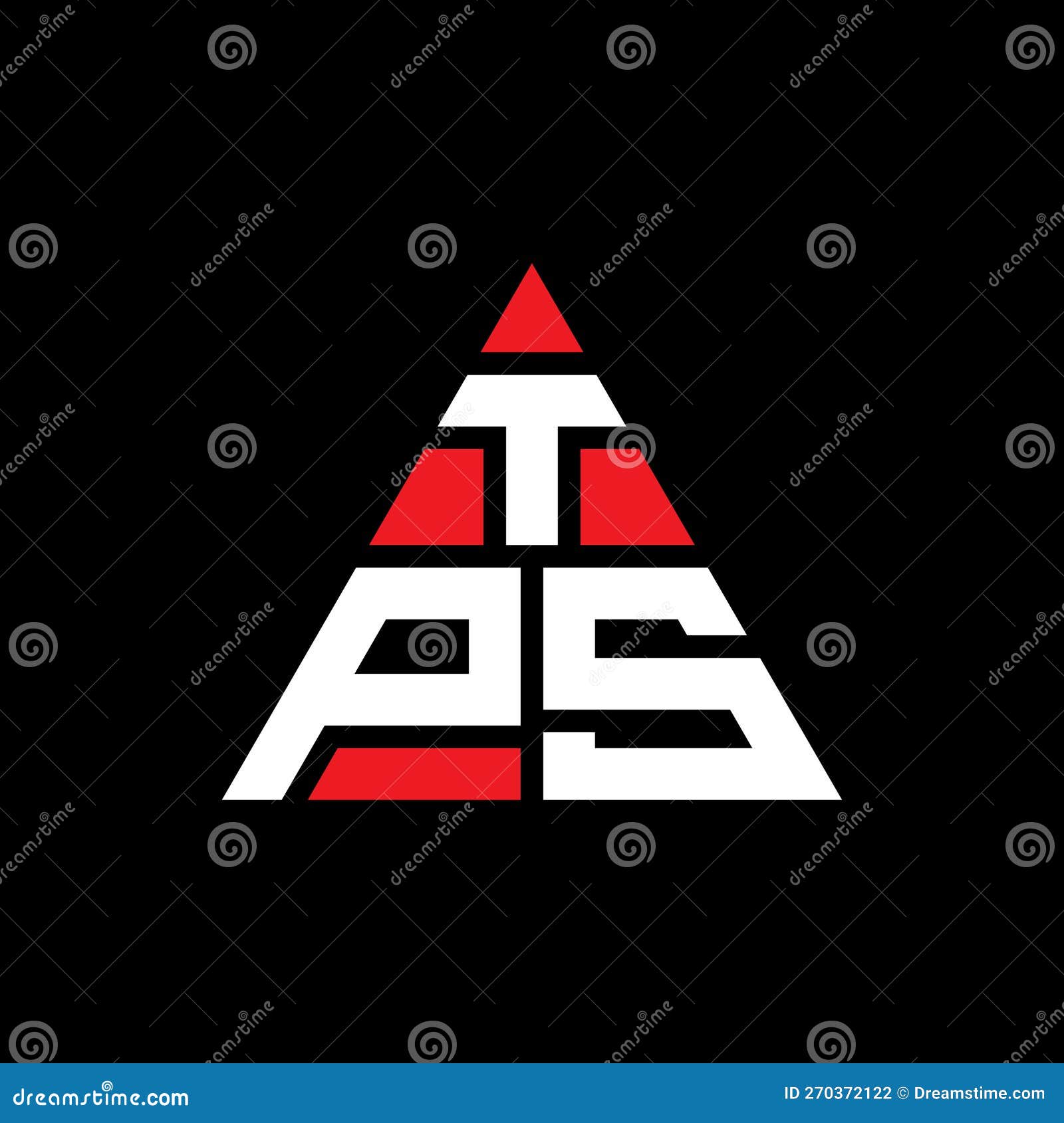 TPS Triangle Letter Logo Design with Triangle Shape. TPS Triangle Logo ...