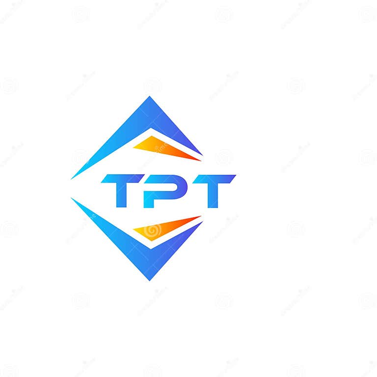 TPT Abstract Technology Logo Design on White Background. TPT Creative ...