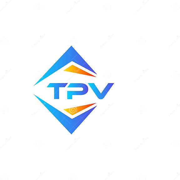 TPV Abstract Technology Logo Design on White Background. TPV Creative ...