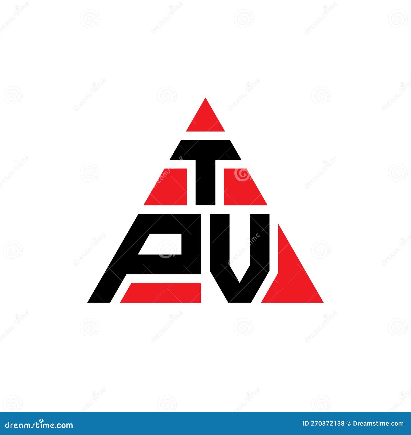 TPV Triangle Letter Logo Design with Triangle Shape. TPV Triangle Logo ...