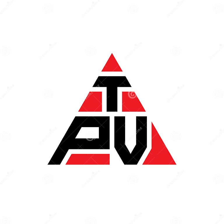 TPV Triangle Letter Logo Design with Triangle Shape. TPV Triangle Logo ...
