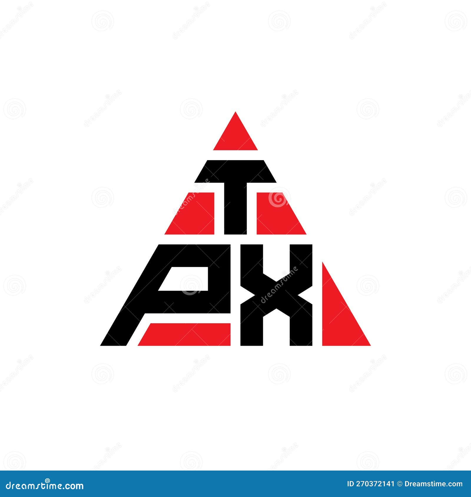TPX Triangle Letter Logo Design with Triangle Shape. TPX Triangle Logo ...