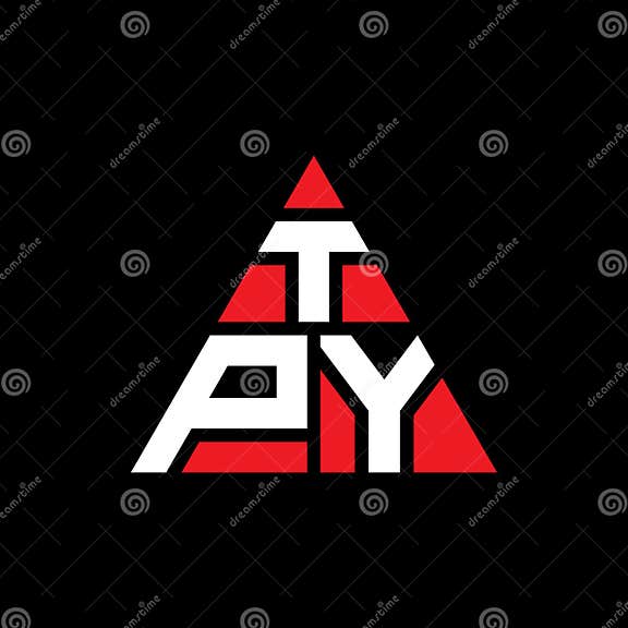 TPY Triangle Letter Logo Design with Triangle Shape. TPY Triangle Logo ...