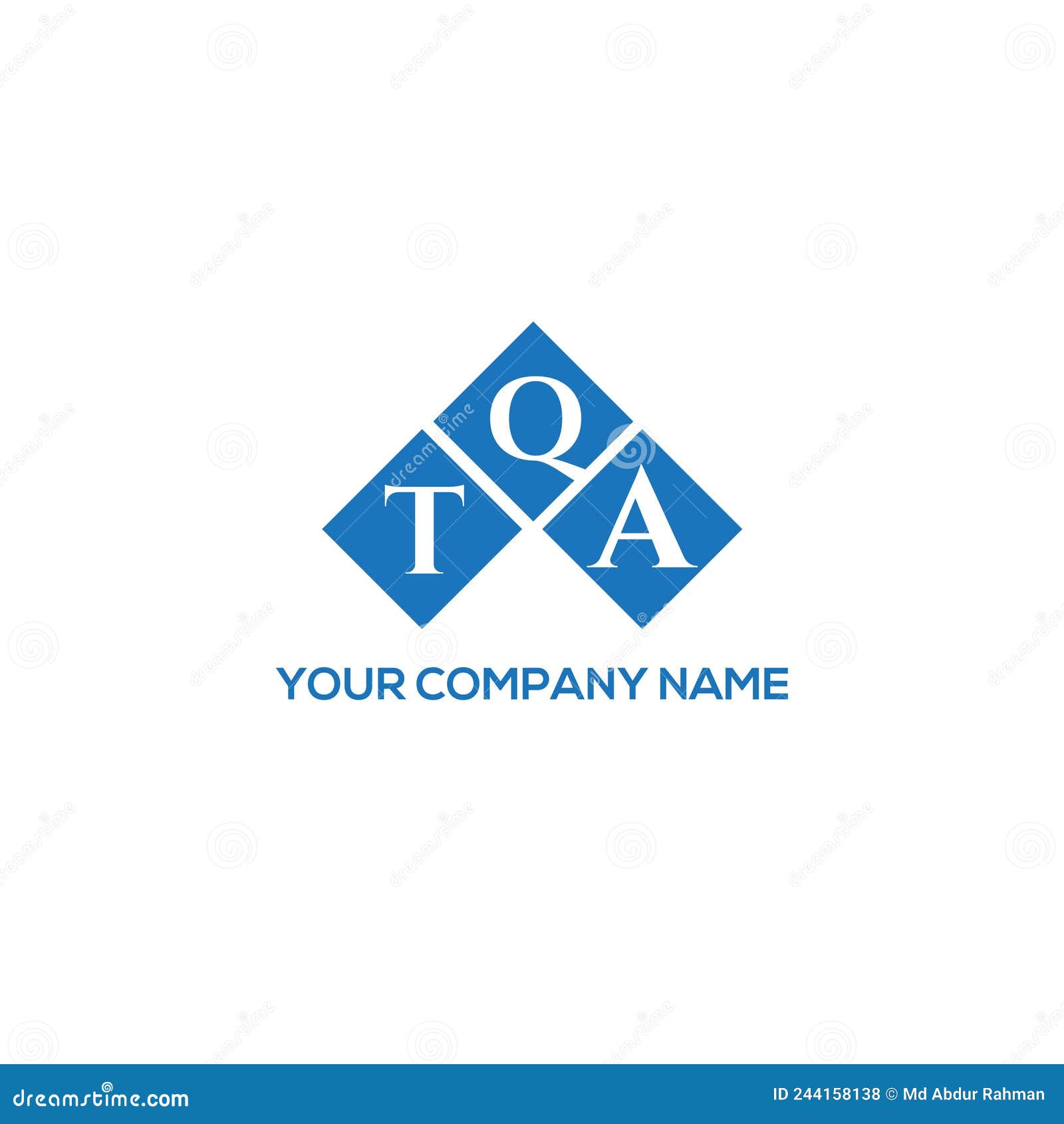 TQA Letter Logo Design On White Background. TQA Creative Initials ...