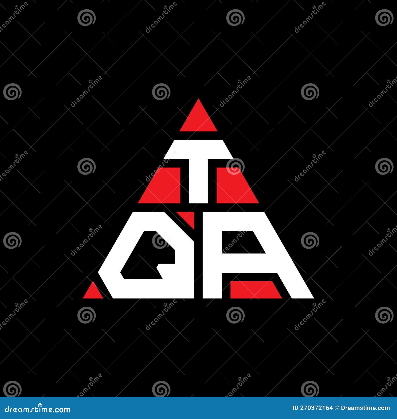 TQA Triangle Letter Logo Design with Triangle Shape. TQA Triangle Logo ...