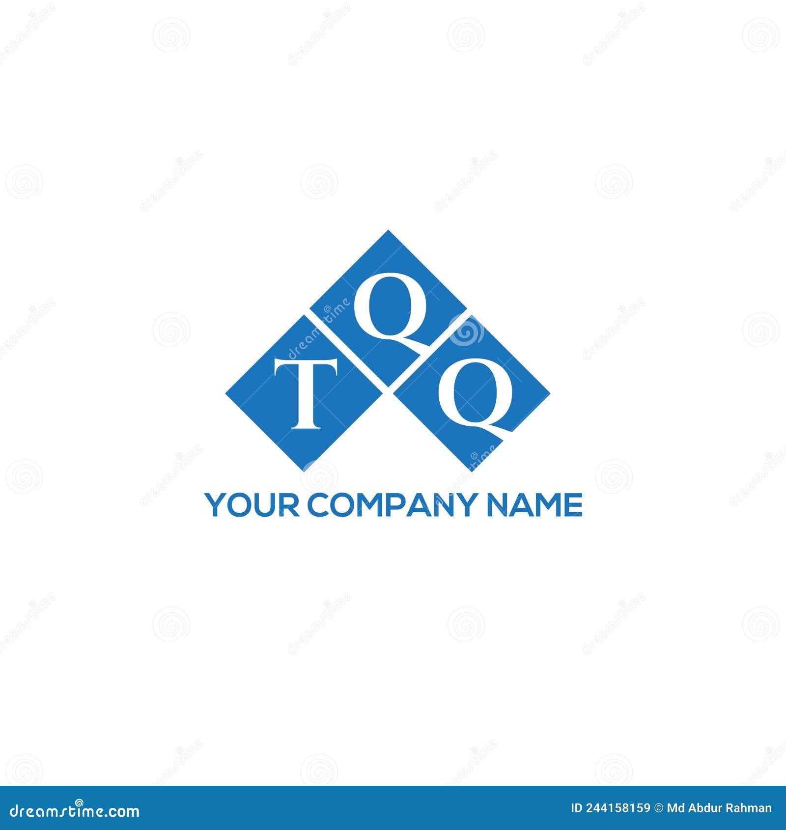 TQQ Letter Logo Design on White Background. TQQ Creative Initials ...