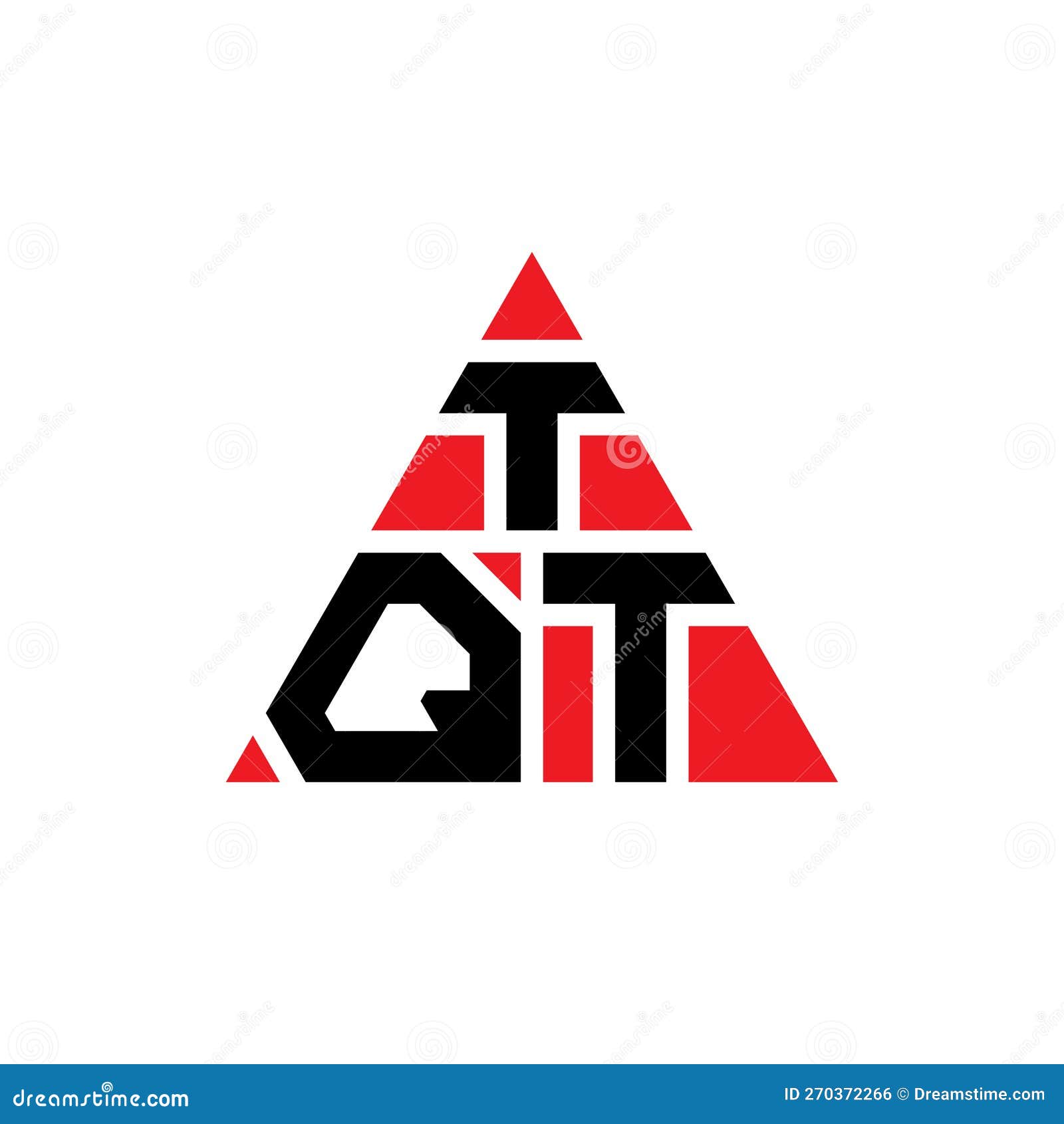 TQT Triangle Letter Logo Design with Triangle Shape. TQT Triangle Logo ...
