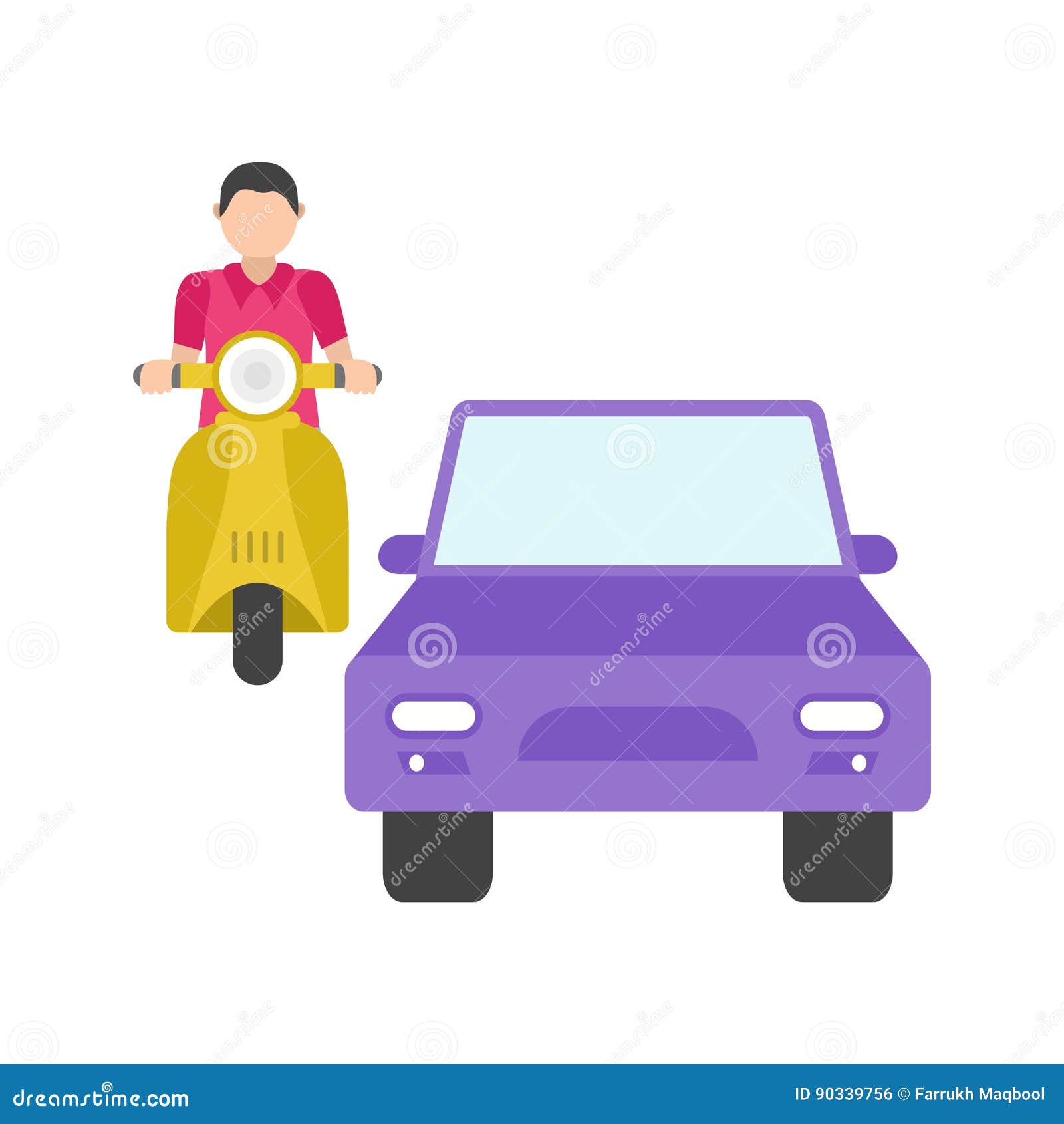 Tráfico ilustración del vector. Ilustración de acometidas - 90339756