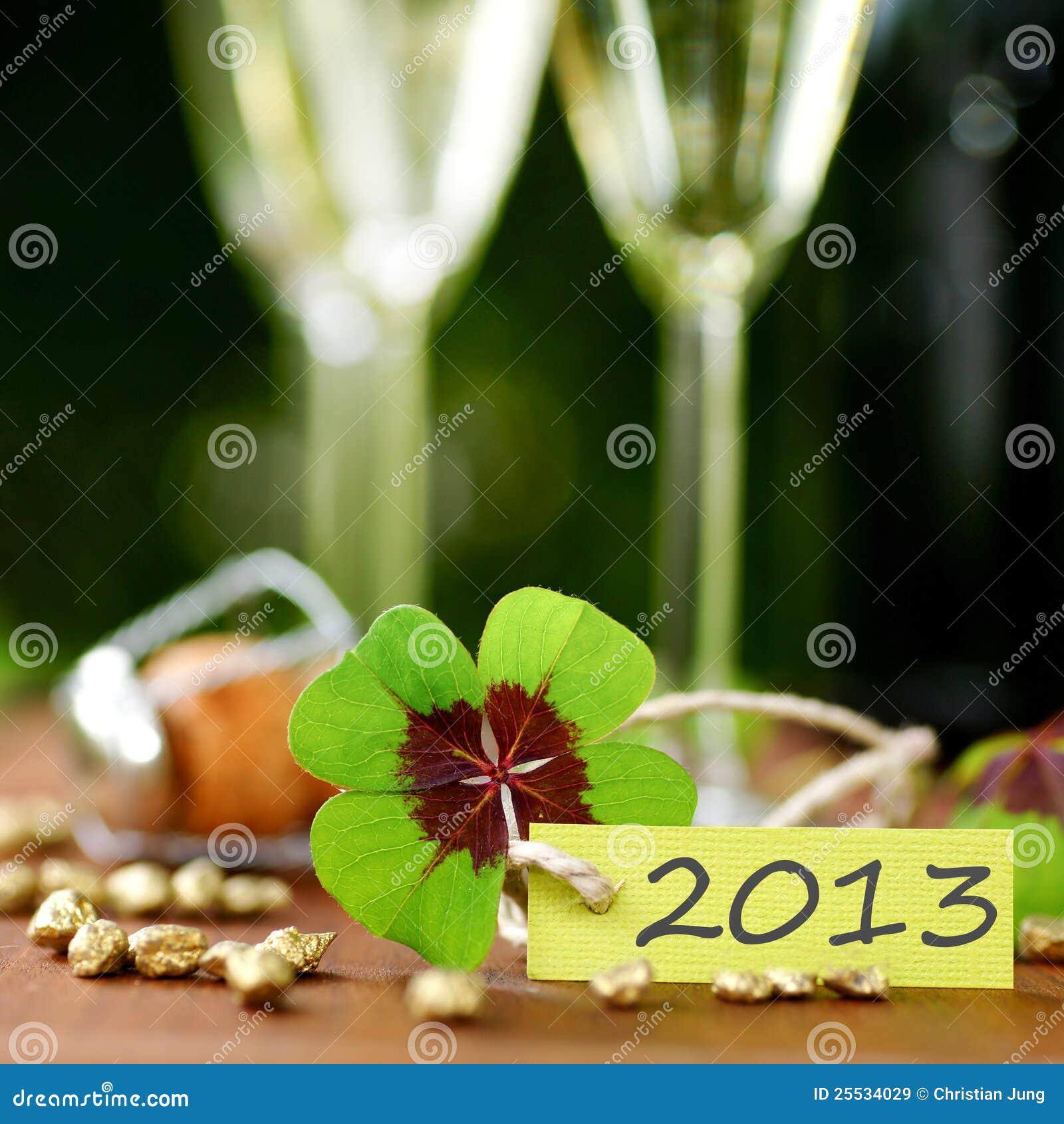 Trèfle chanceux image stock. Image du symbole, leafed - 25534029