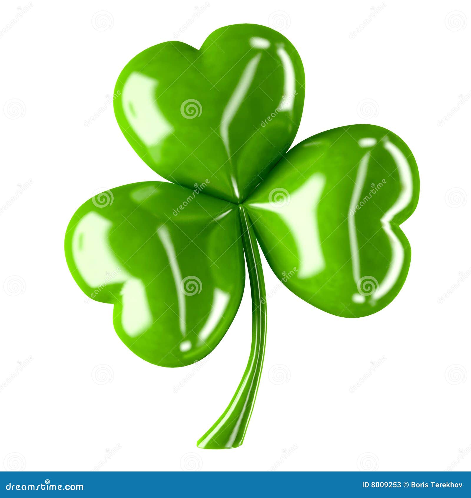 Trébol de tres hojas stock de ilustración. Ilustración de azulejos ...