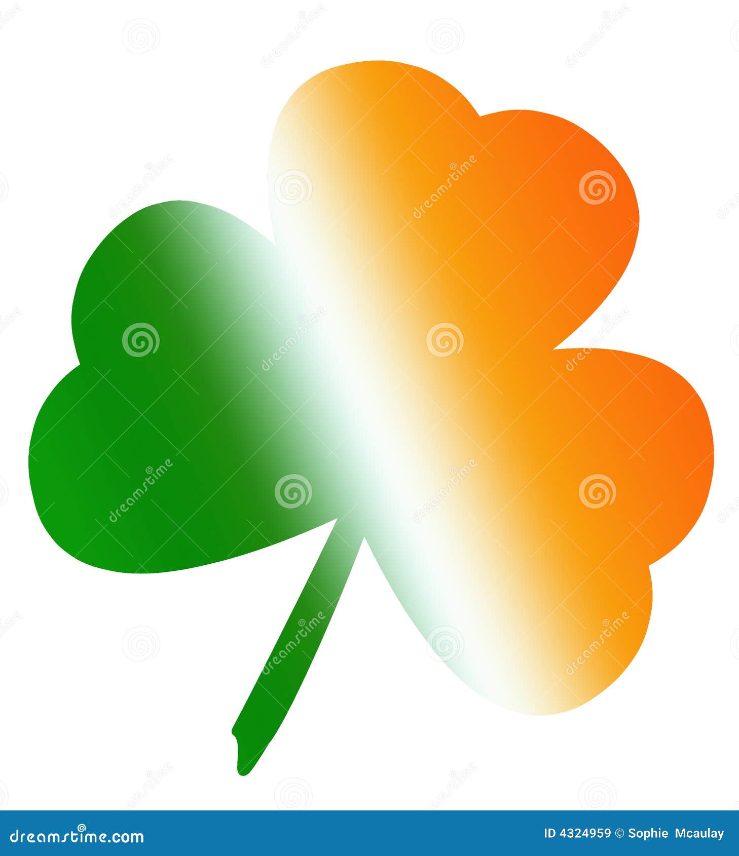 Trébol irlandés stock de ilustración. Ilustración de cultura - 4324959