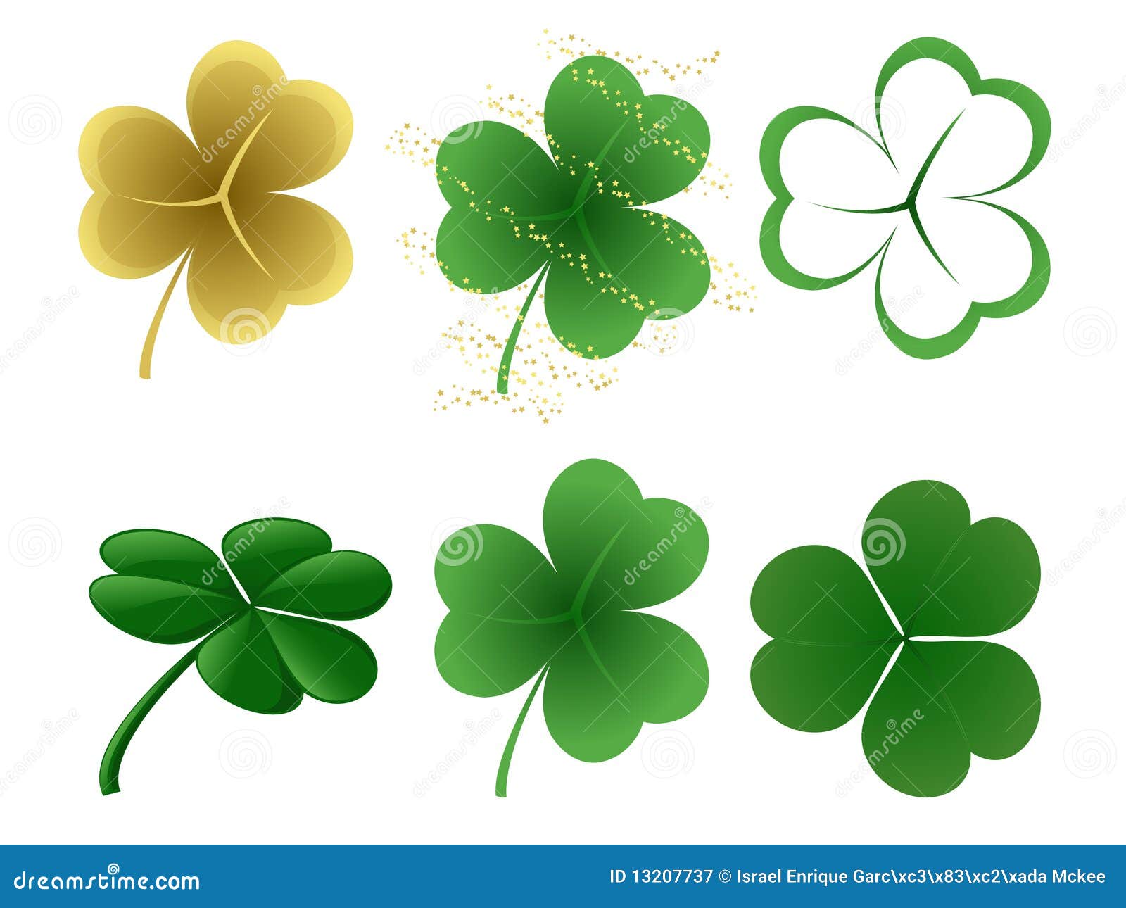 Tréboles ilustración del vector. Ilustración de carnaval - 13207737
