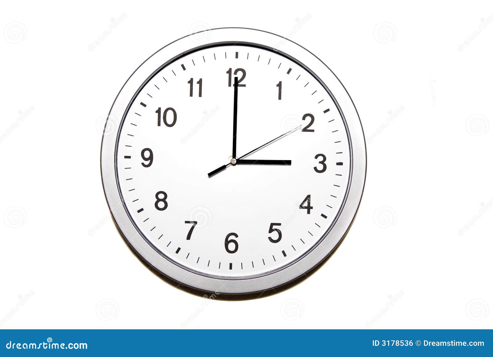 Três horas foto de stock. Imagem de isolado, conceptual - 3178536