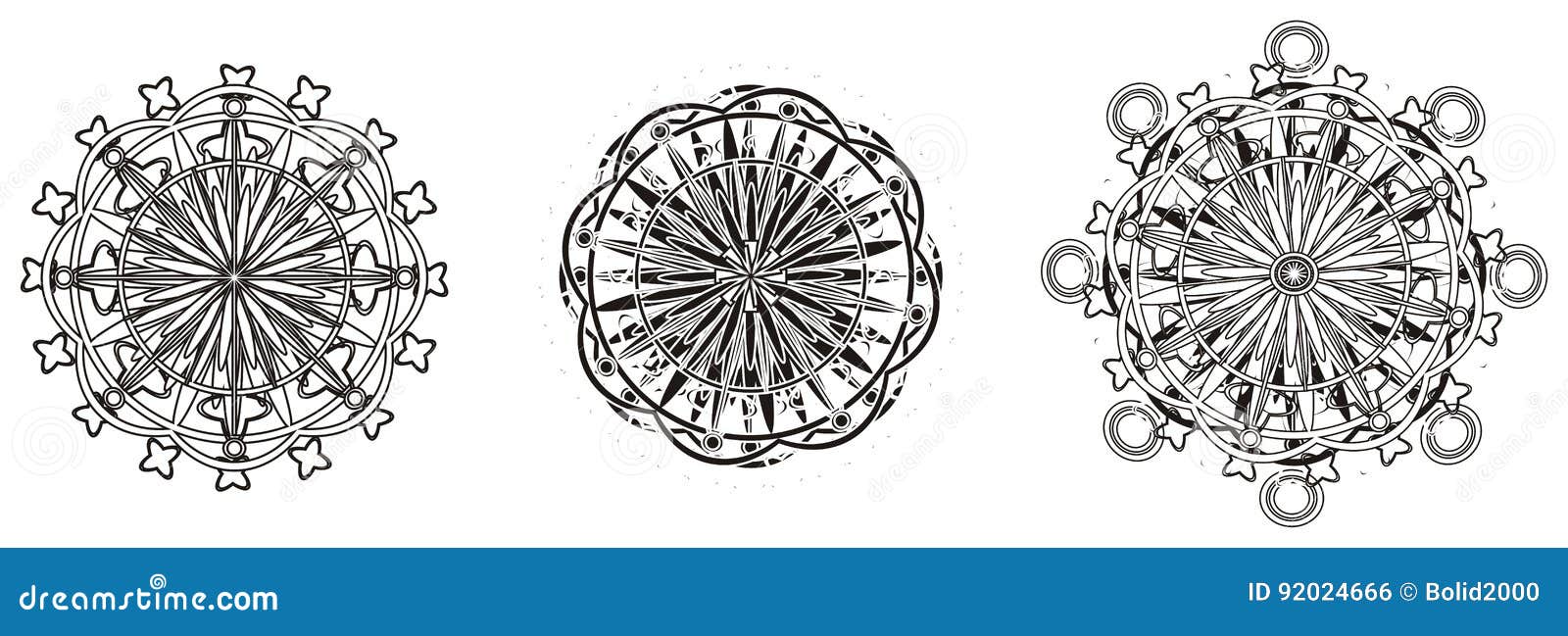Três objetos diferentes ilustração stock. Ilustração de cidade - 92024666