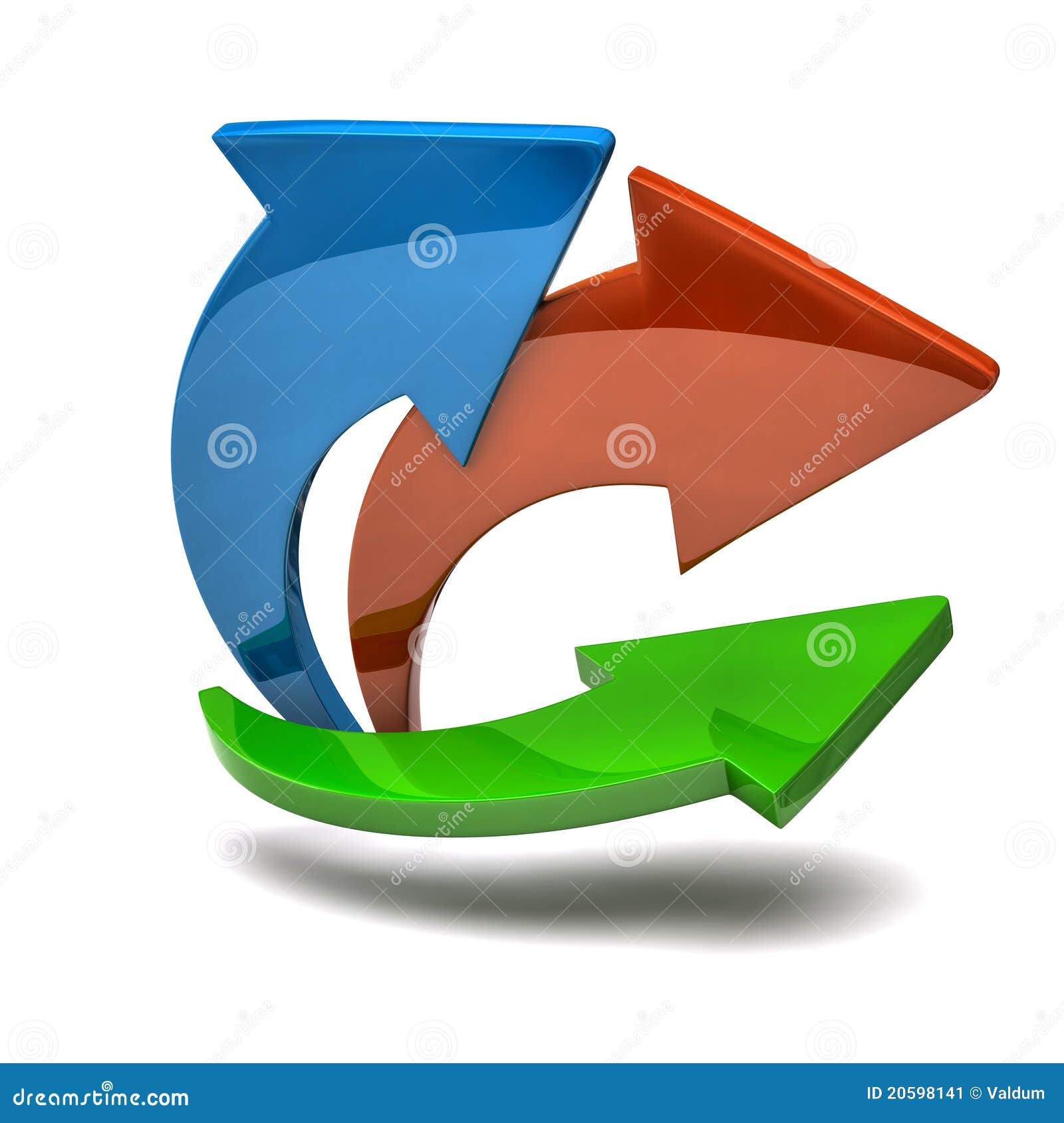 Três setas ilustração stock. Ilustração de fundo, trajeto - 20598141