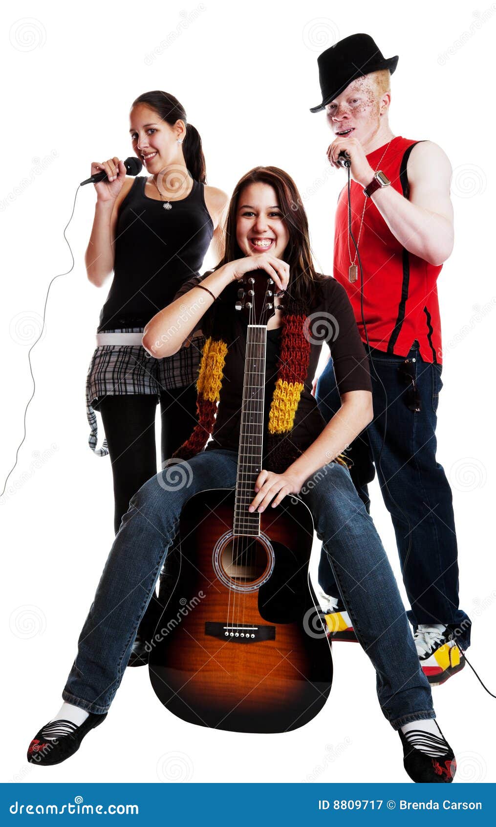 Trío musical imagen de archivo. Imagen de albino, hombre - 8809717