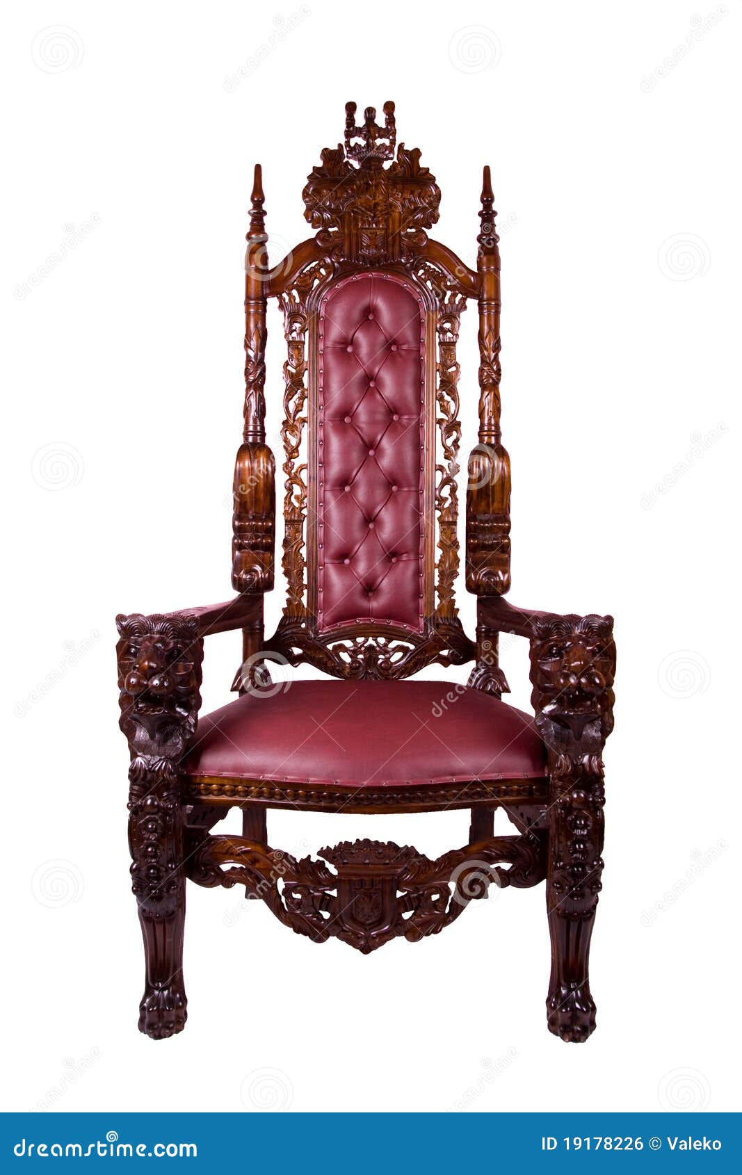 Trône royal photo stock. Image du main, isolement, objet - 19178226