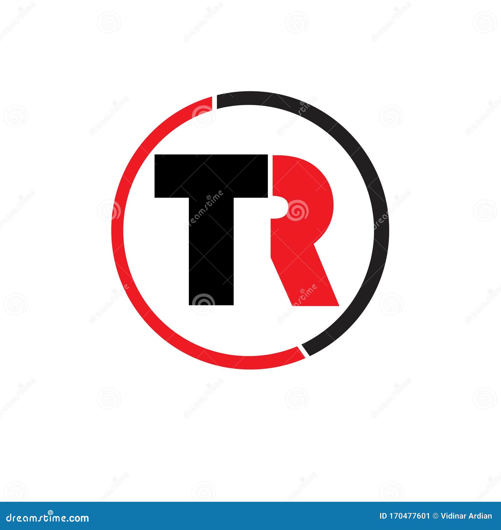 TR Letter Initial Icon Logo Design Inspiration Vector Template Stock ...