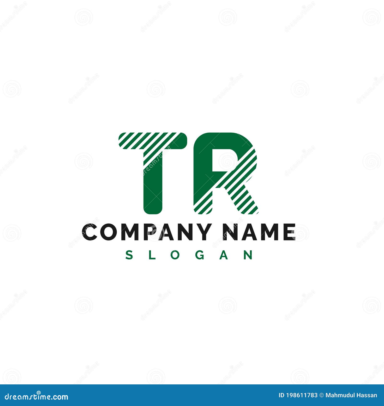 TR Letter Logo Design. TR Letter Logo Vector Illustration - Vector ...