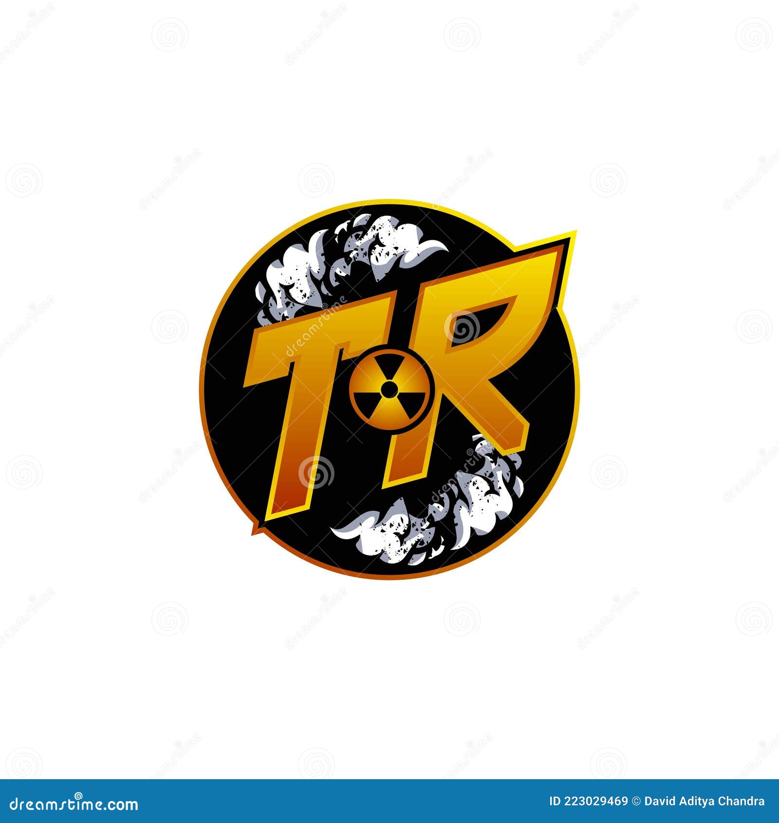 TR Logo Monogram ESport Gaming with Gas Shape Design Stock Vector ...