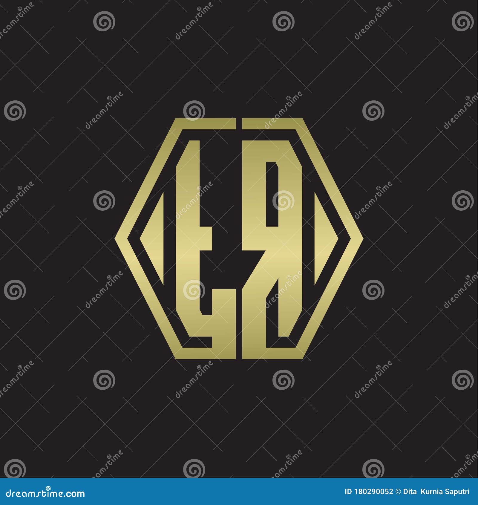 TR Logo Monogram with Hexagon Line Rounded Design Template with Gold ...