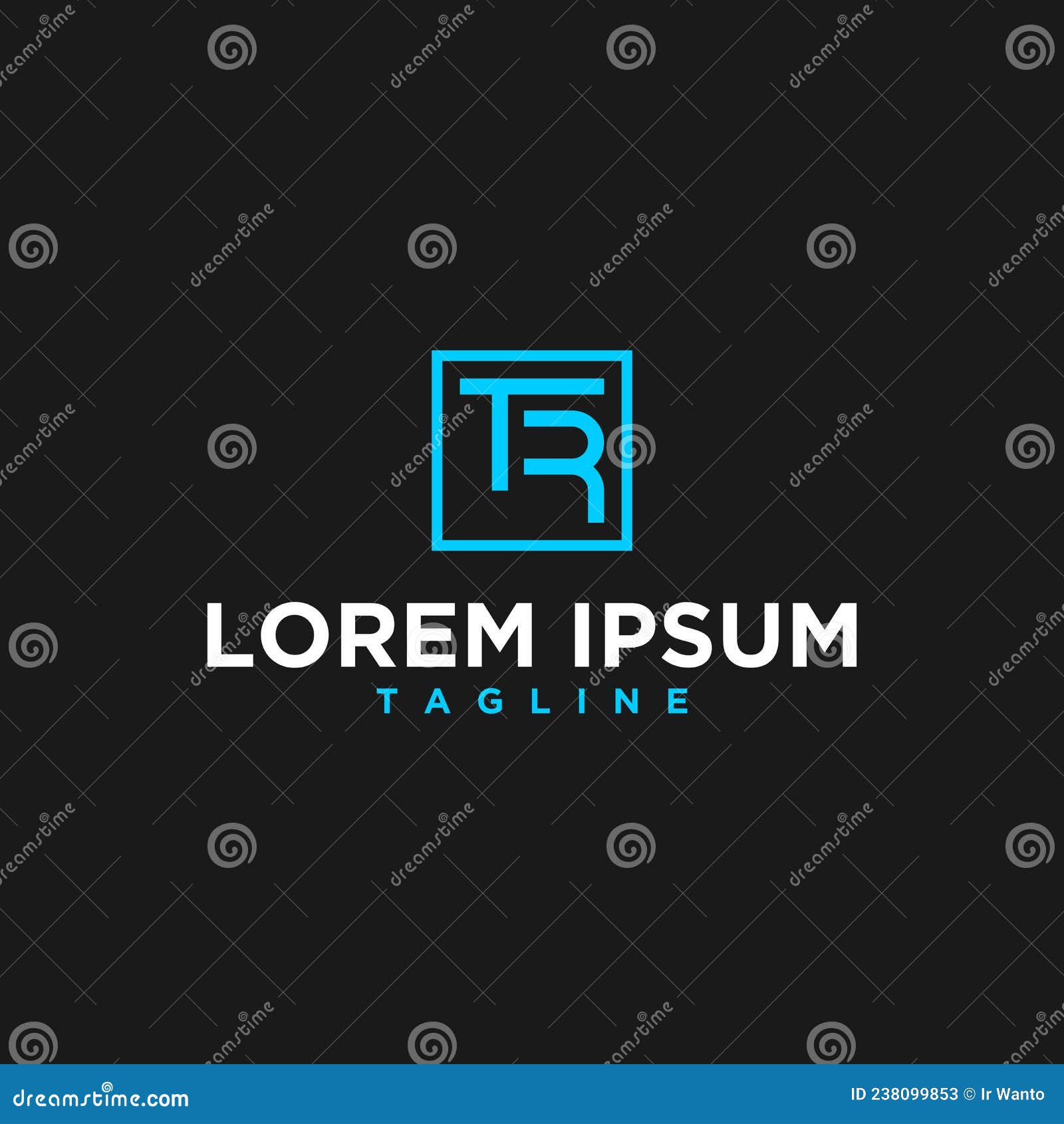 Tr Monogram Logo Design Inspiration Stock Vector - Illustration of ...