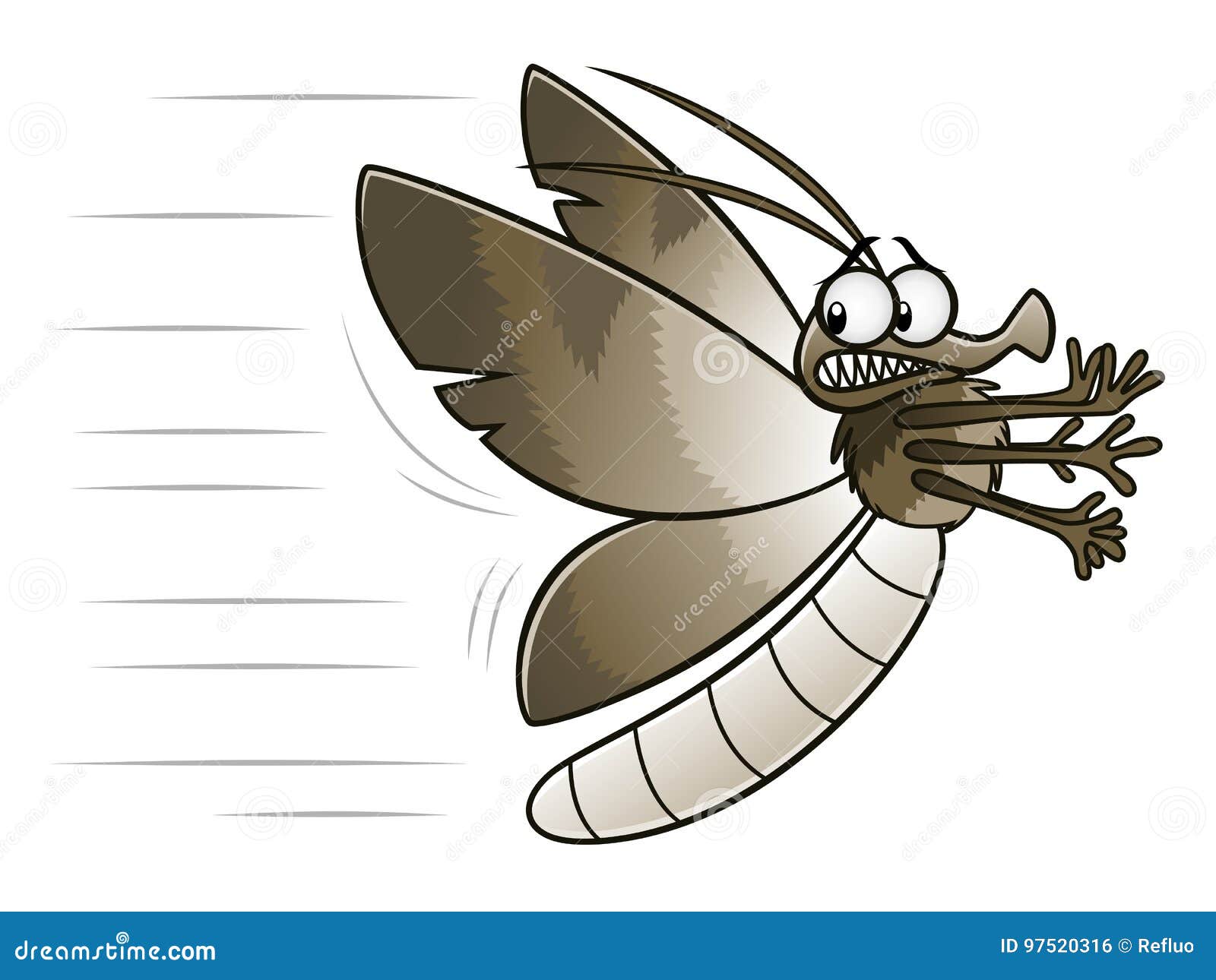 Traça que voa afastado ilustração do vetor. Ilustração de tela - 97520316