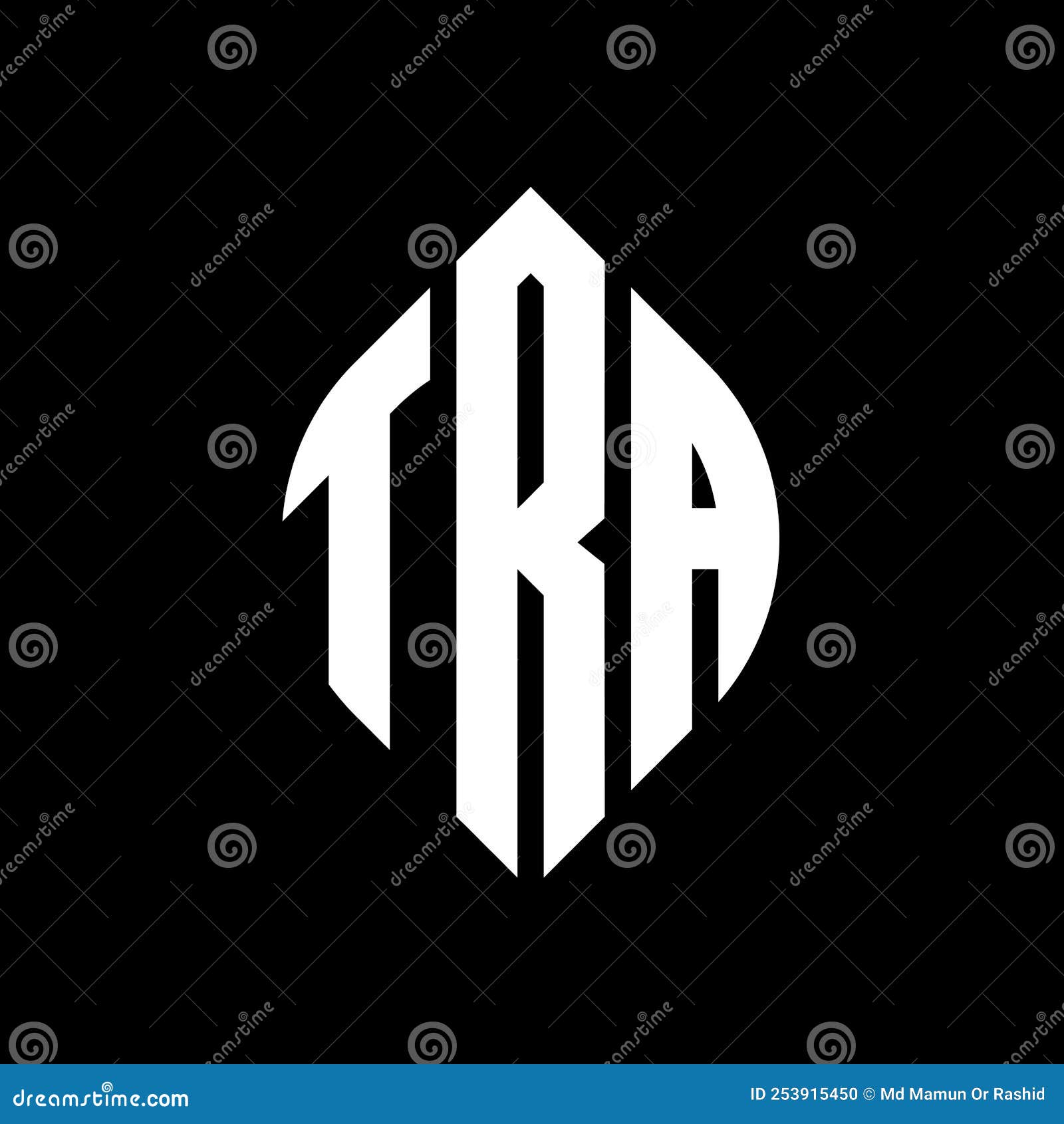 TRA Circle Letter Logo Design with Circle and Ellipse Shape. TRA ...