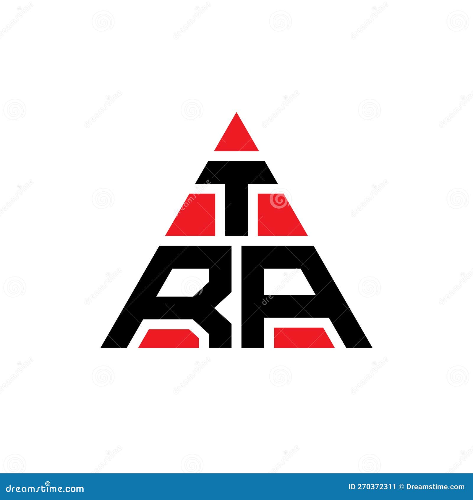 TRA Triangle Letter Logo Design with Triangle Shape. TRA Triangle Logo ...