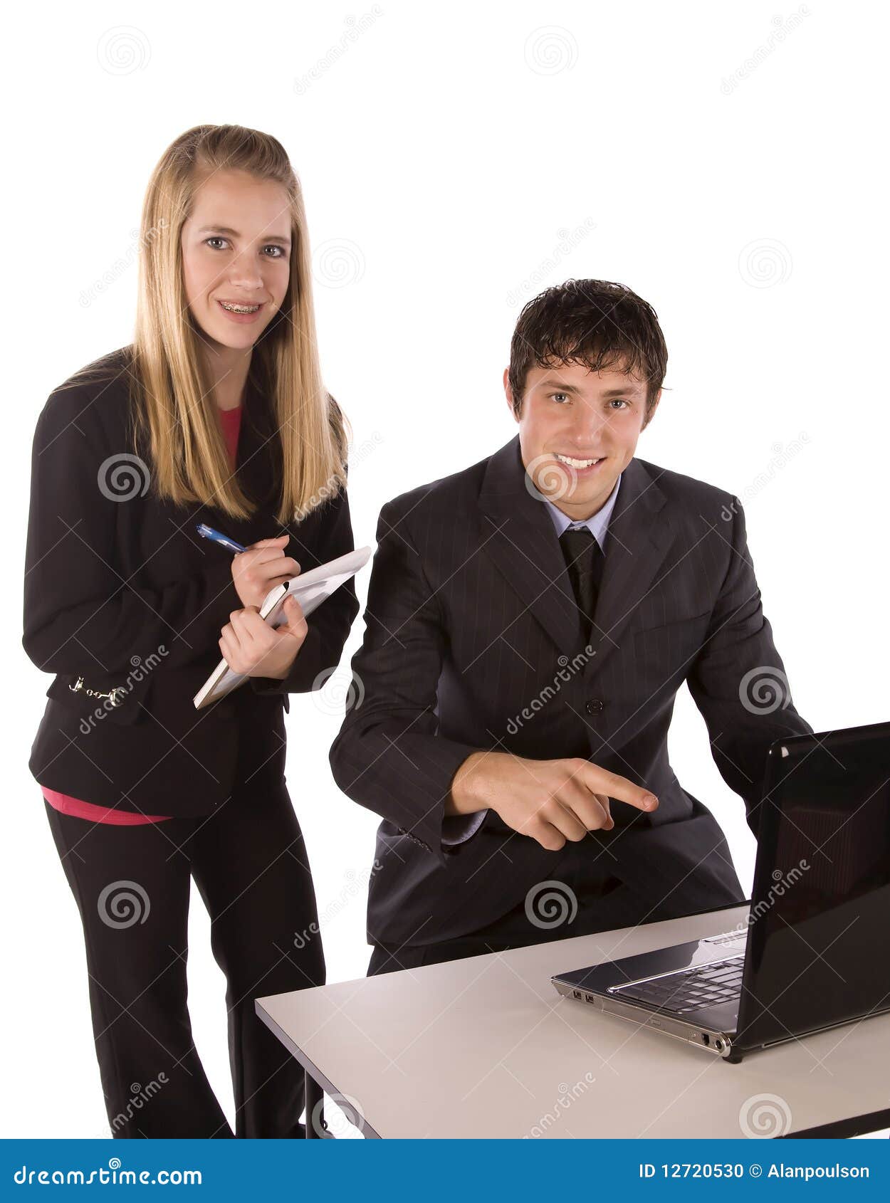 Trabajadores felices foto de archivo. Imagen de edificio - 12720530