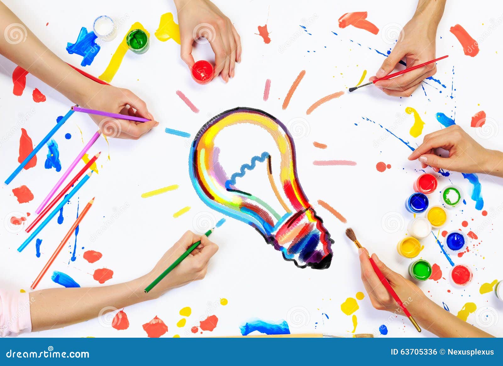 Trabajo Creativo Del Equipo Foto de archivo - Imagen de plan, mano ...