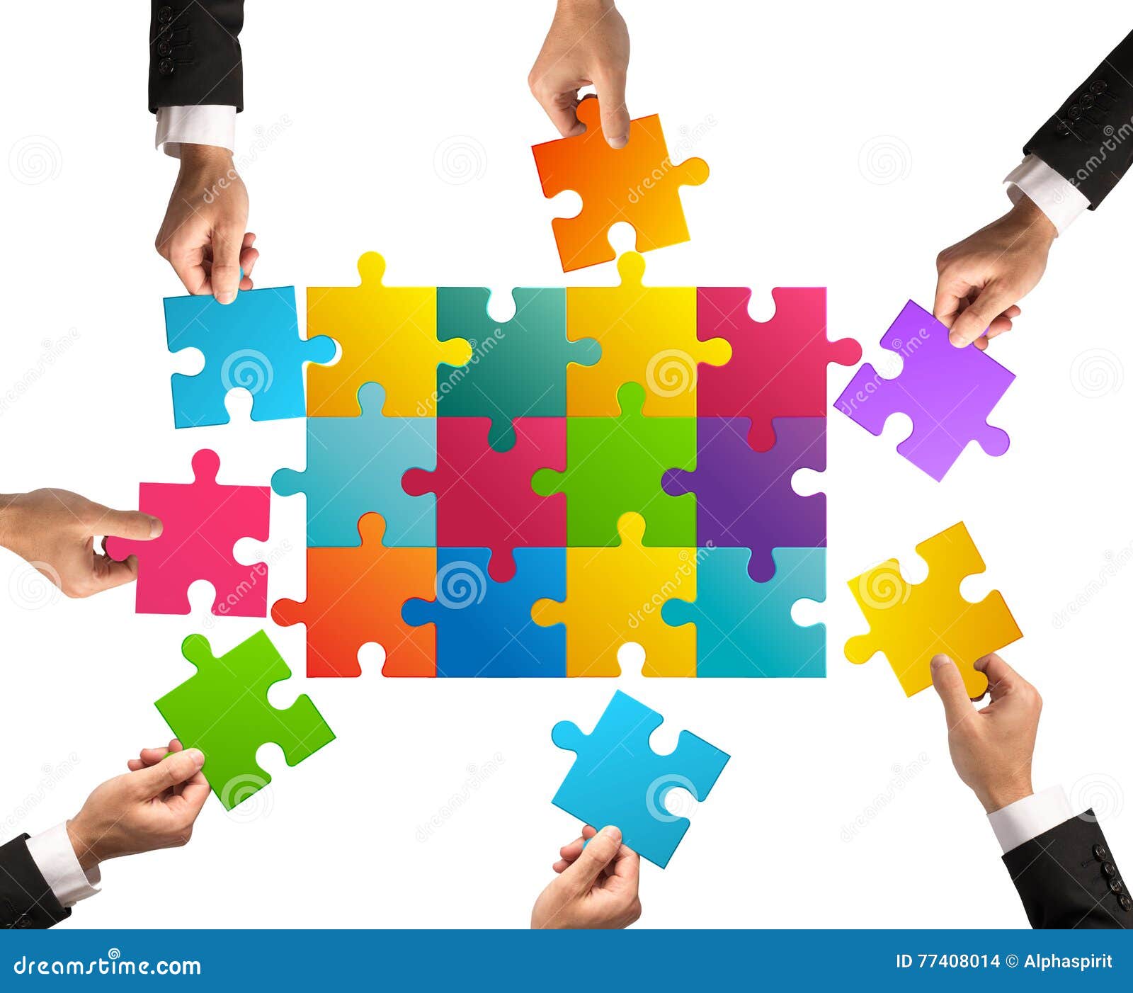 Trabajo Del Equipo Para Una Meta Foto de archivo - Imagen de solucione ...