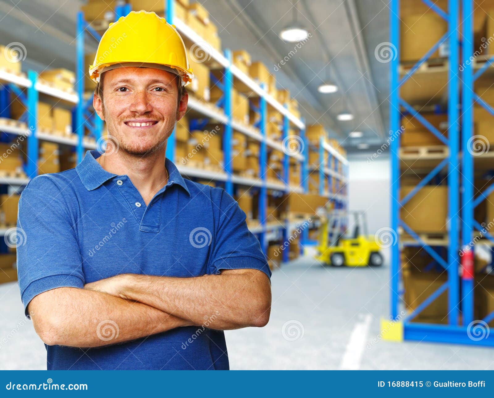 Trabajo en almacén imagen de archivo. Imagen de paleta - 16888415