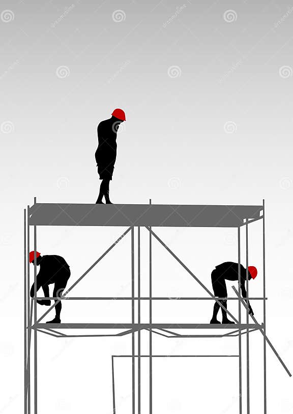 Trabajo sobre tarima ilustración del vector. Ilustración de pintura ...