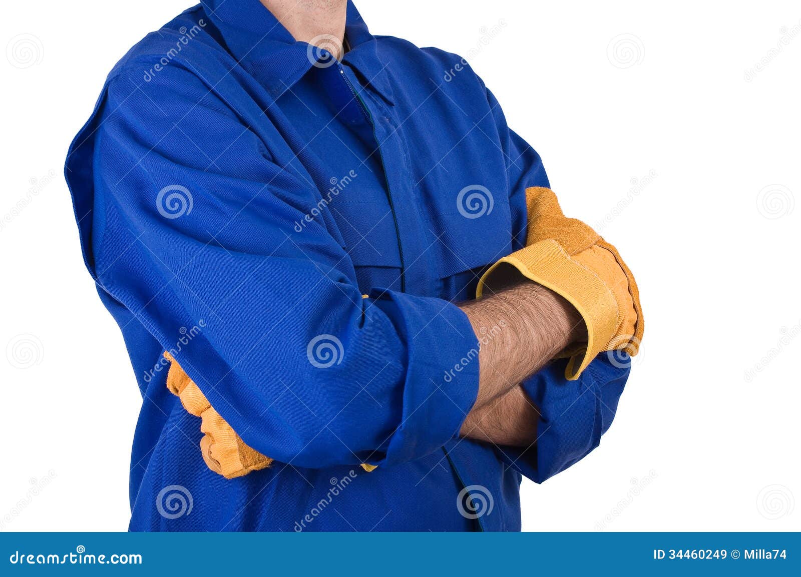 Trabalhador Do Colarinho Azul. Imagem de Stock - Imagem de reparador ...