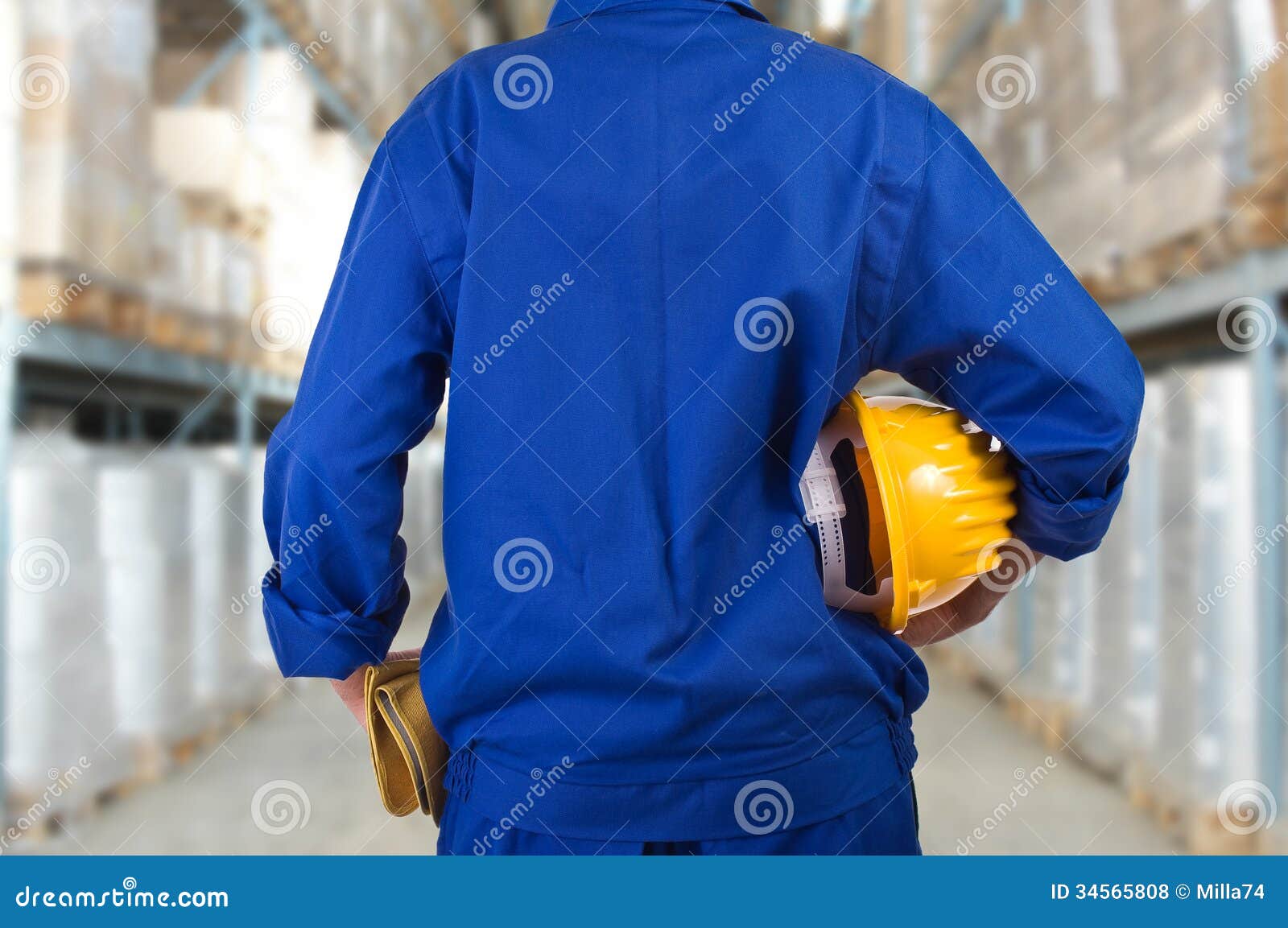 Trabalhador Do Colarinho Azul. Foto de Stock - Imagem de técnico ...
