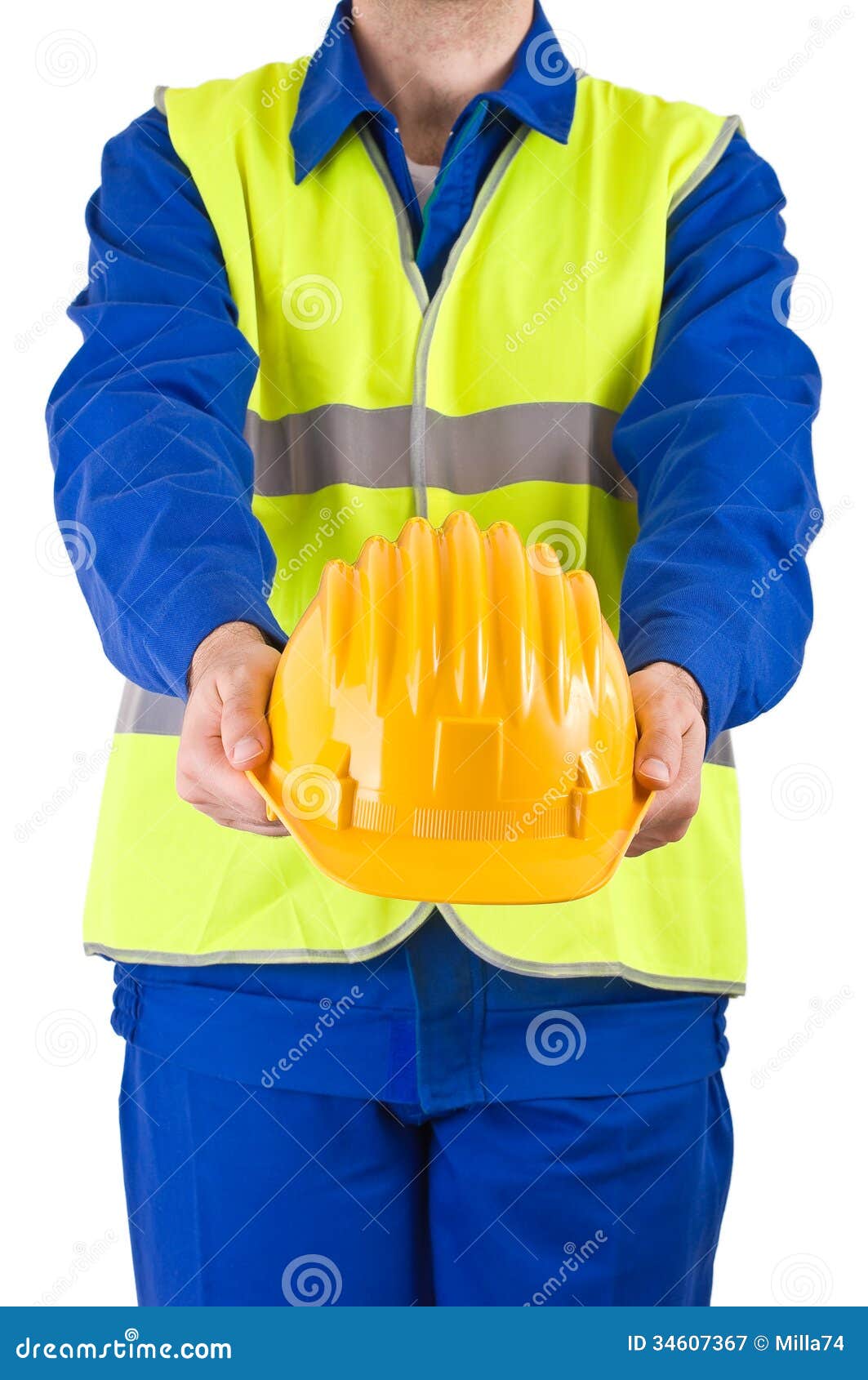 Trabalhador Do Colarinho Azul. Imagem de Stock - Imagem de construtor ...