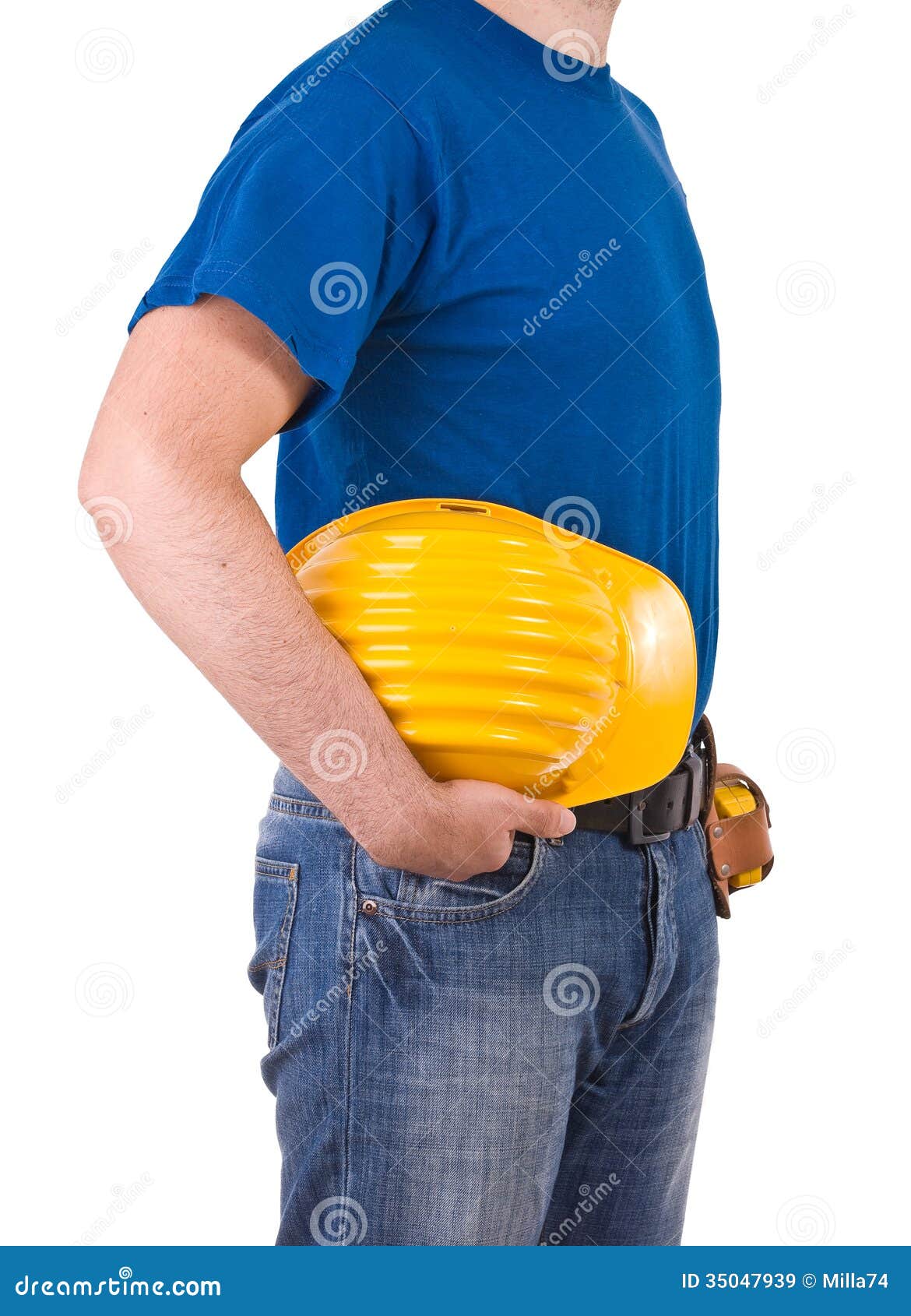 Trabalhador Do Colarinho Azul. Imagem de Stock - Imagem de técnico ...