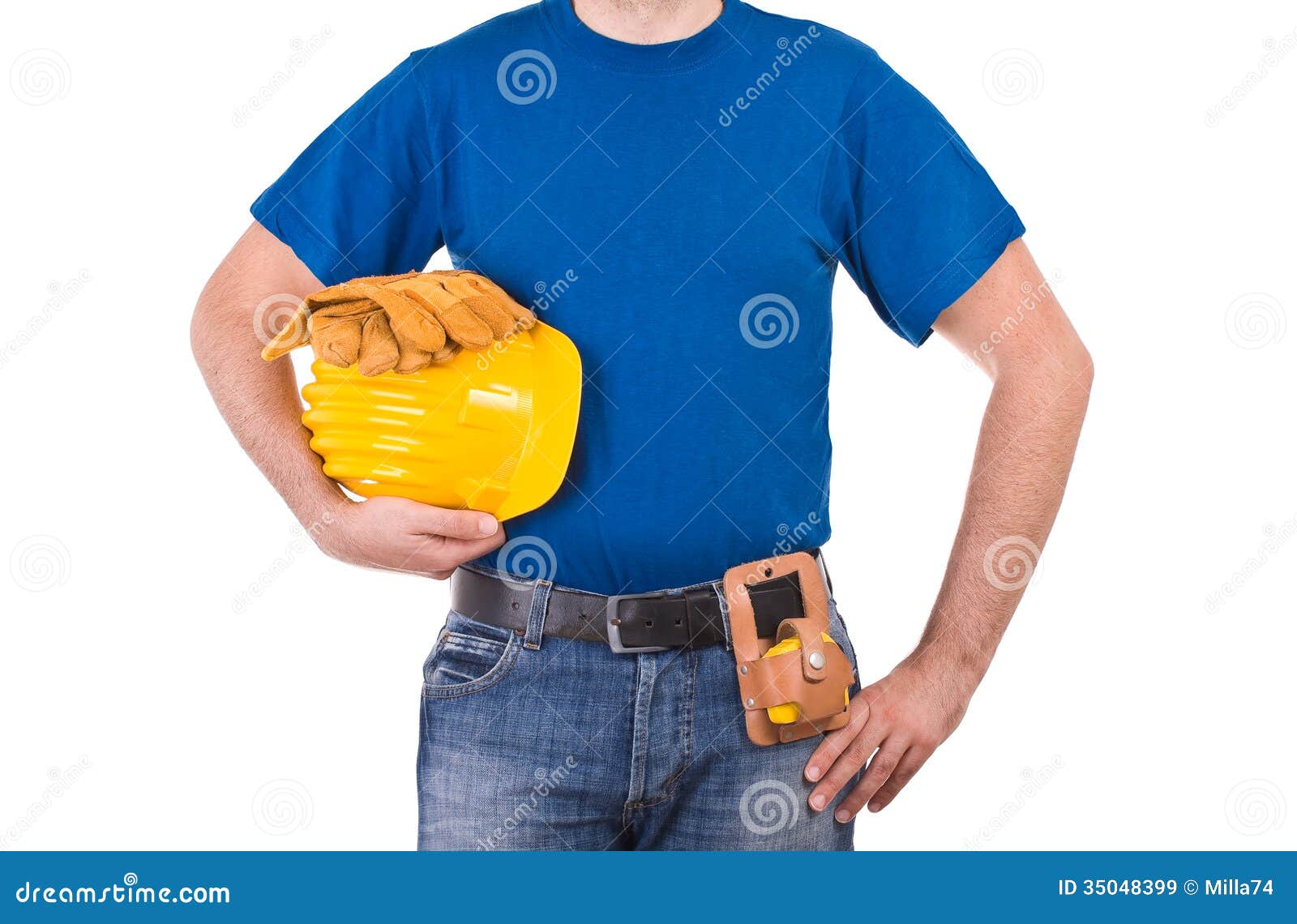 Trabalhador Do Colarinho Azul. Imagem de Stock - Imagem de manual ...