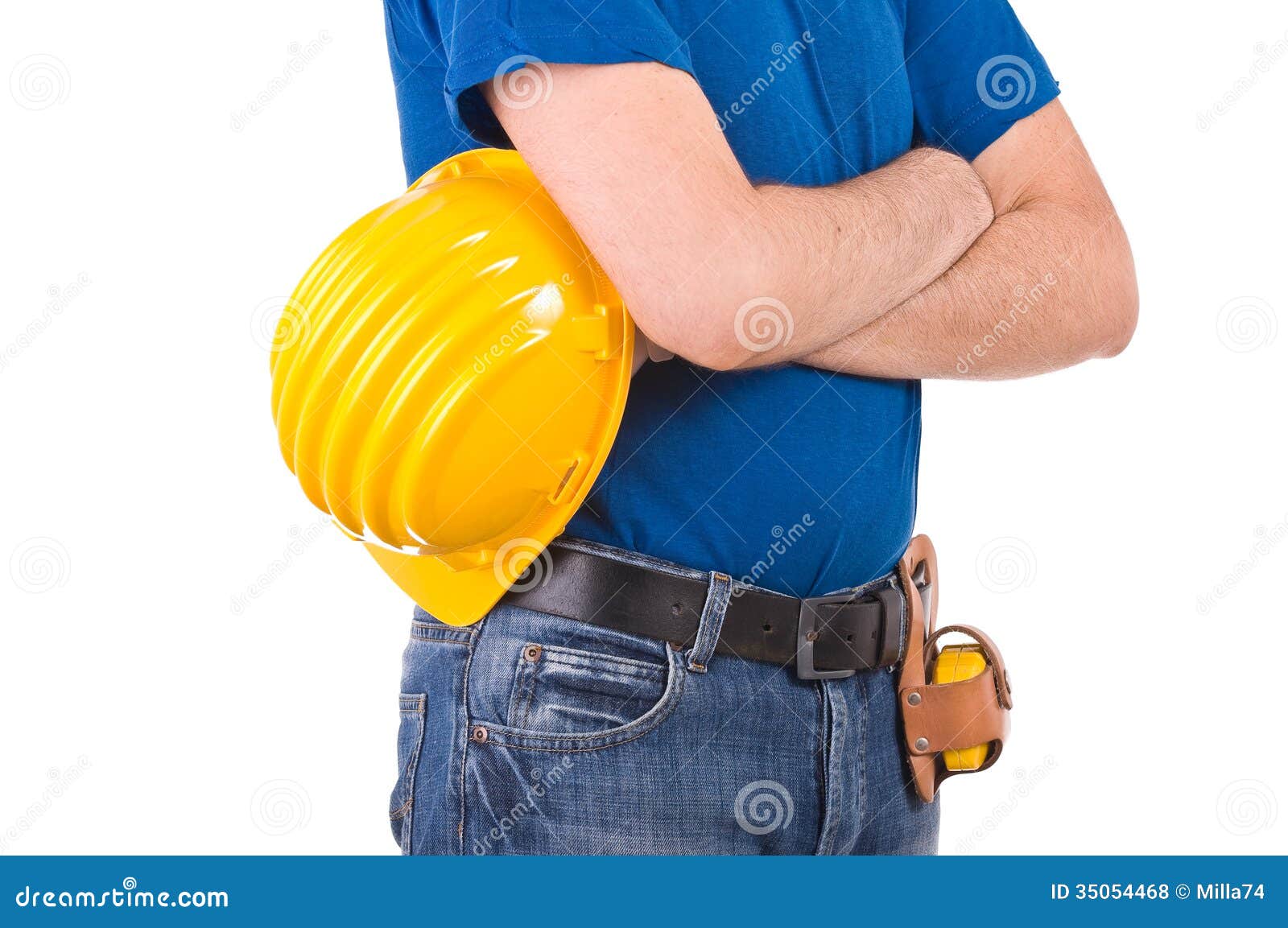 Trabalhador Do Colarinho Azul. Foto de Stock - Imagem de ferramenta ...