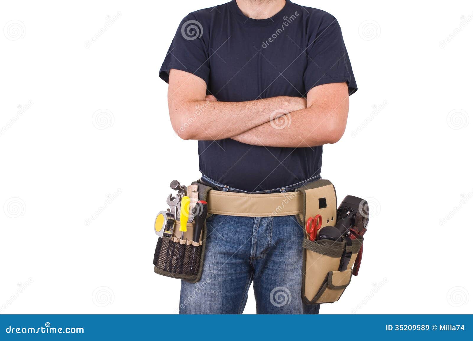 Trabalhador Do Colarinho Azul. Imagem de Stock - Imagem de profissional ...