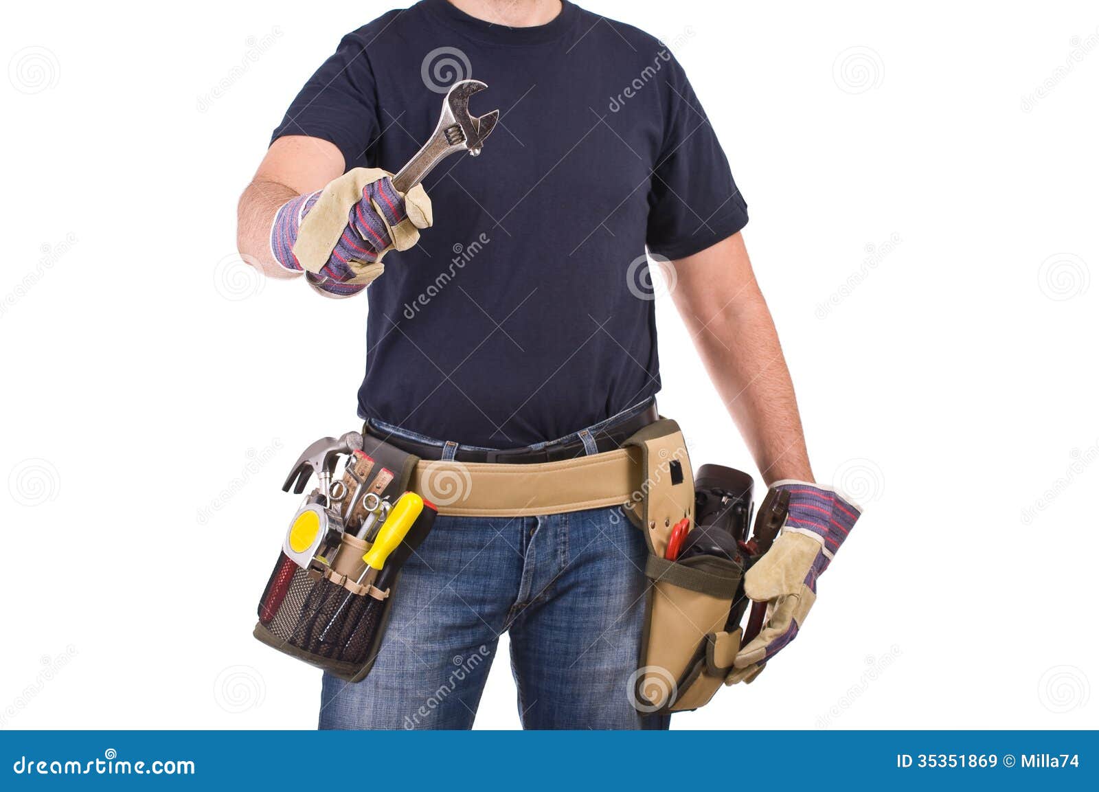 Trabalhador Do Colarinho Azul. Imagem de Stock - Imagem de construtor ...