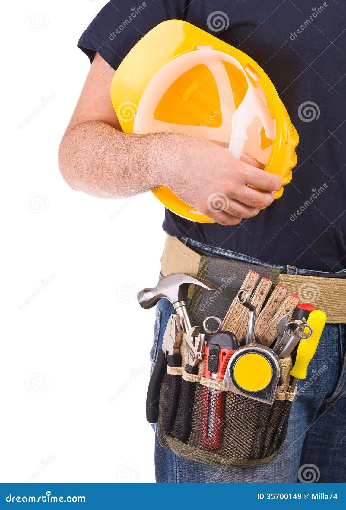 Trabalhador Do Colarinho Azul. Imagem de Stock - Imagem de profissional ...