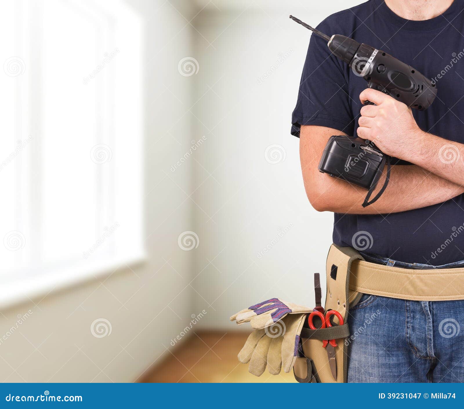 Trabalhador Do Colarinho Azul. Imagem de Stock - Imagem de pedreiro ...